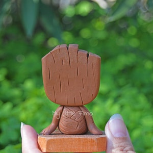 Groot Figure Galaxy Groot Decoration Polymer Clay Groot - Etsy