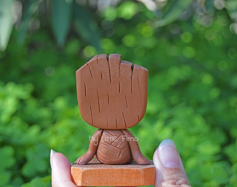 Groot Figure Galaxy Groot Decoration Polymer Clay Groot - Etsy