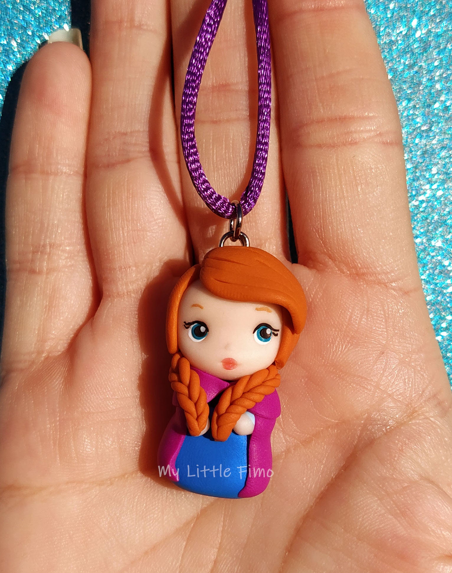Princess Necklace Princess Keychain Polymer Clay Princess | Etsy