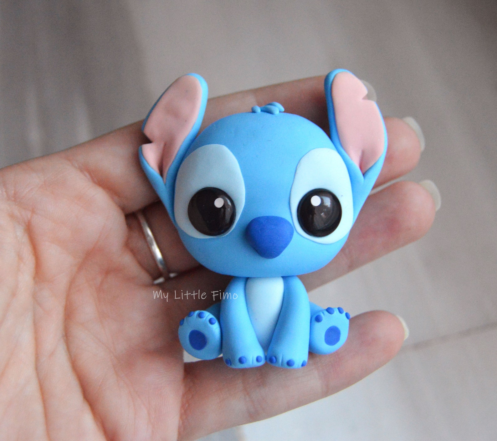Stitch Figure Polymer Clay Stitch Cake Topper Birthday - Etsy