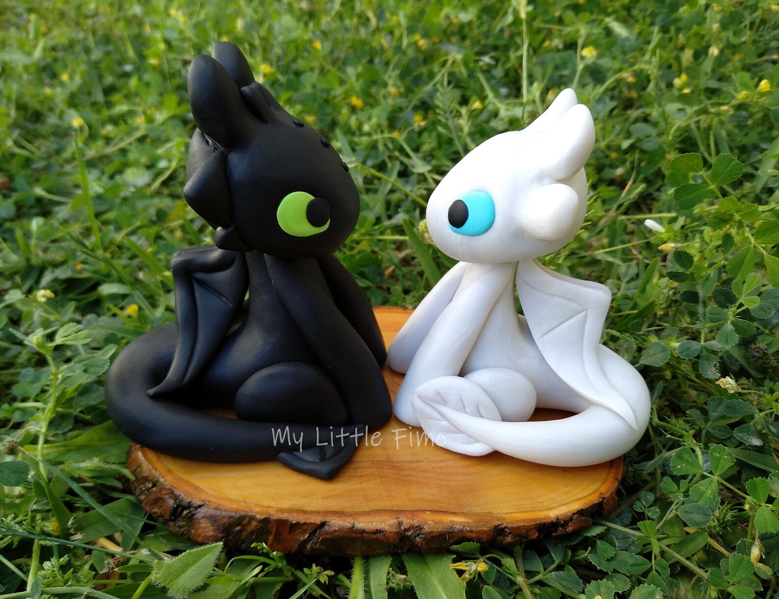 Big Cake Topper Dragon Couple Night Dragon Figure | Etsy