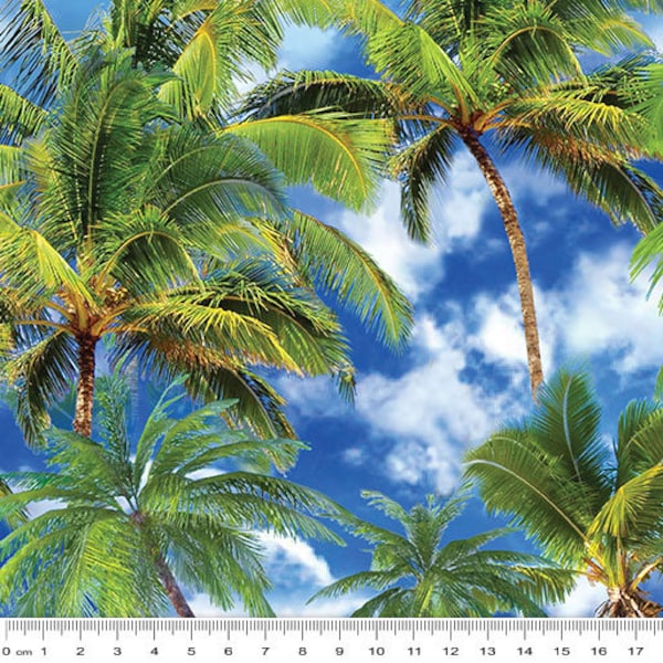 Palm Tree Fabric - Etsy Australia
