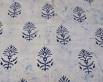 Hand block printed fabric | Etsy