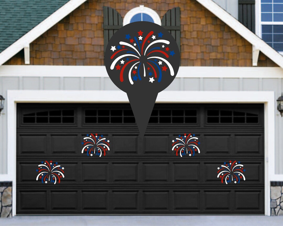 Large Firework Magnet Set for Garage Door, Magnetic Fireworks ...