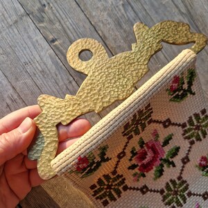 Vintage Embroidered Tapestry Embroidered Wall Hanging Tapestry Bell ...