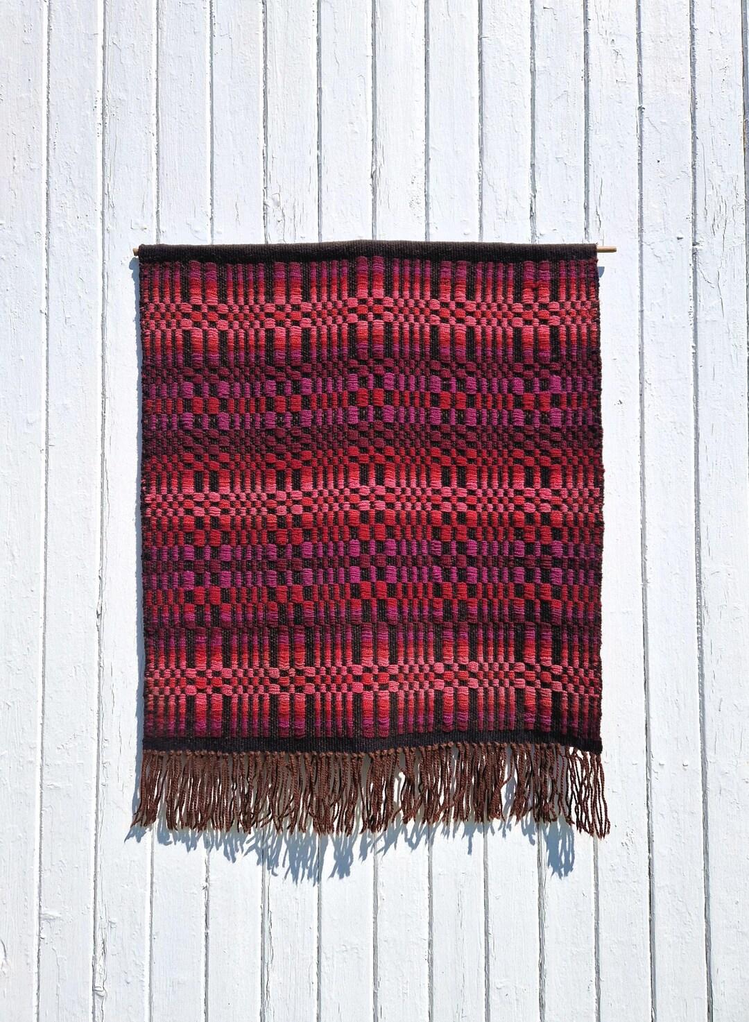 Vintage Norwegian Tapestry Woven Wall Hanging Nordic Tapestry Art Wool ...