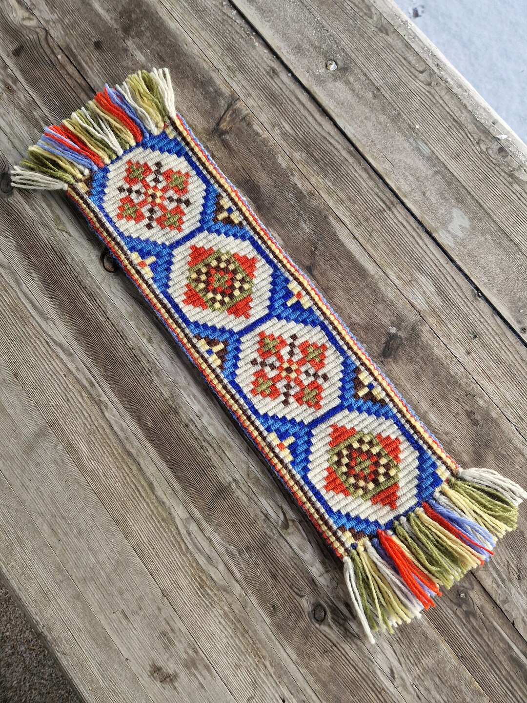 Norwegian Vintage Table Runner Embroidered Table Runner Nordic Table ...