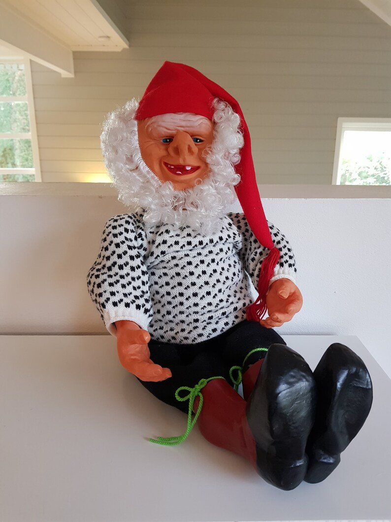 Extra Large Norwegian Christmas Elf Nisse Doll Retro | Etsy