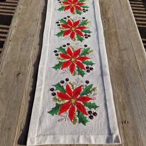 Vintage Christmas Table Runner Holiday Table Runner - Etsy