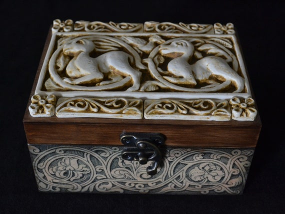 Petit Coffret En Bois Style Médiéval Avec Couvercle En Bas - Etsy