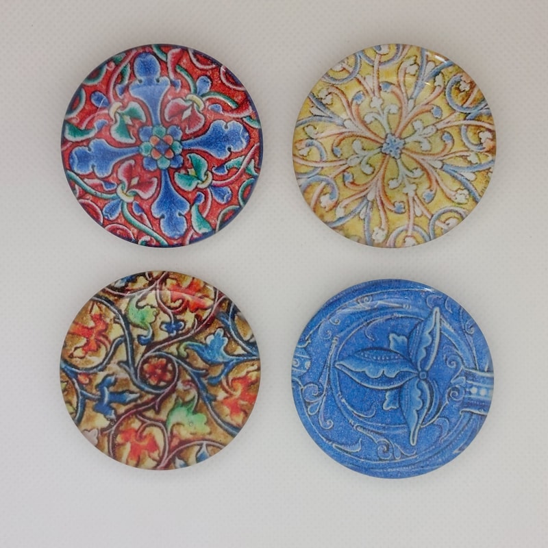 Round Colored Magnets - Etsy