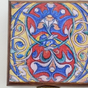 Small Square Box 7x7 Cm - Detail of a Beautiful Illumination From an ...