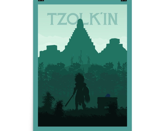 Tzolk'in Board Game Poster, Mayan Calendar Top Classic Euro Strategy ...