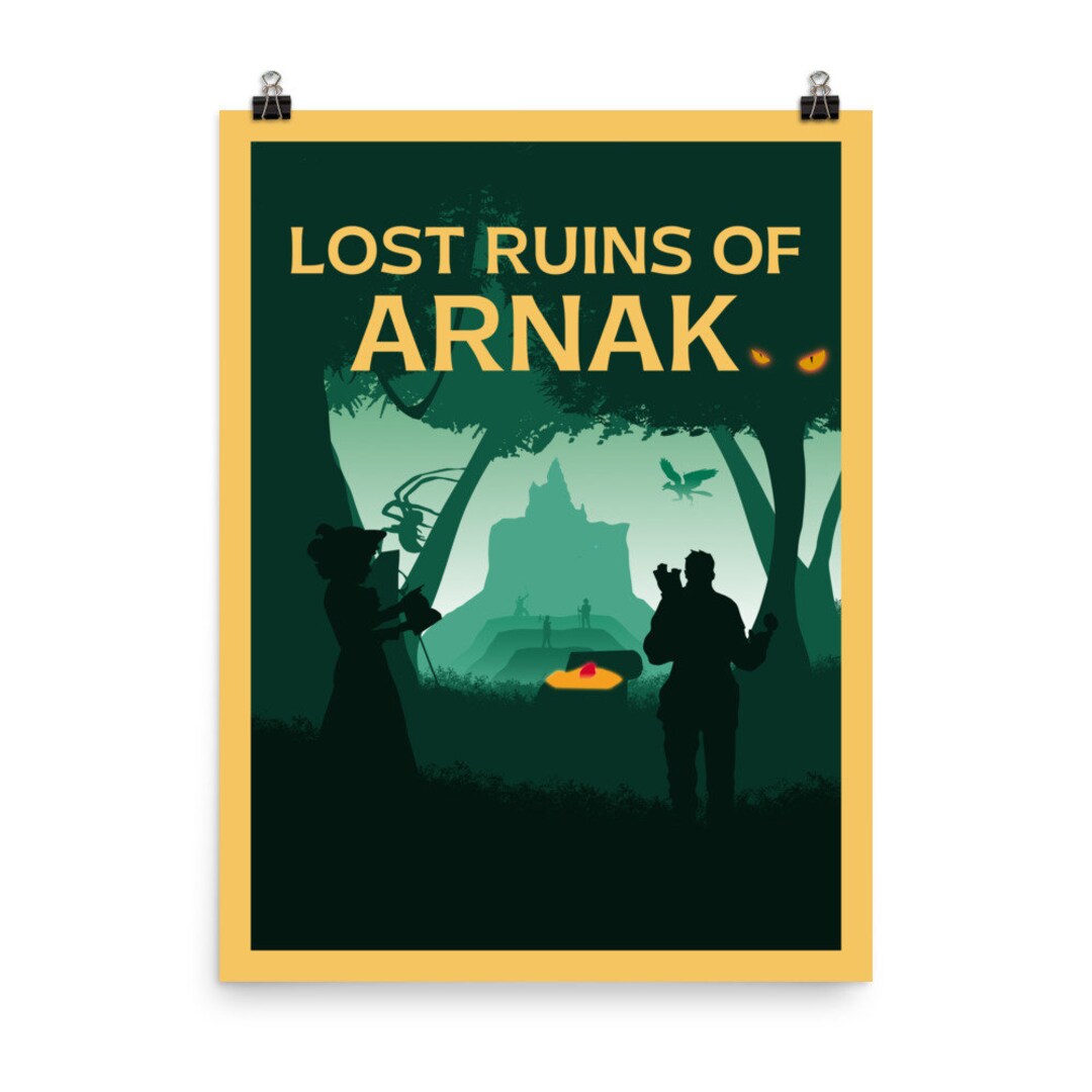 Lost Ruins of Arnak Temple Board Game Poster - Minimalist Travel Wall ...