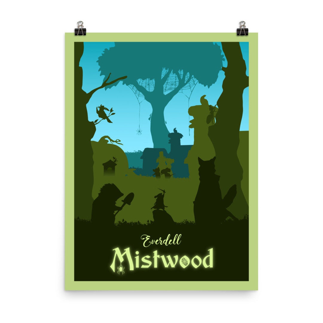 Everdell Mistwood Board Game Poster - Minimalist Travel Wall Art ...