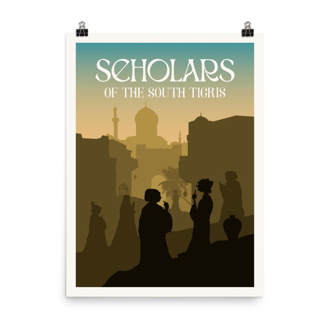 Scholars of the South Tigris Board Game Poster - Minimalist Travel Wall ...