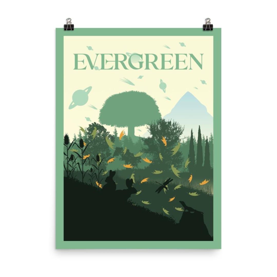 Evergreen Board Game Poster - Minimalist Travel Wall Art - Officially ...