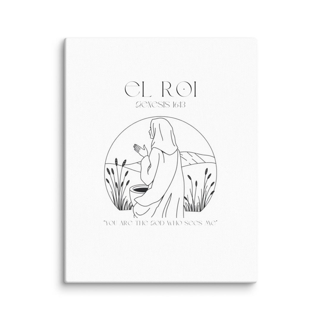 El Roi the God Who Sees Me Christian Bible Verse Canvas Art Genesis - Etsy