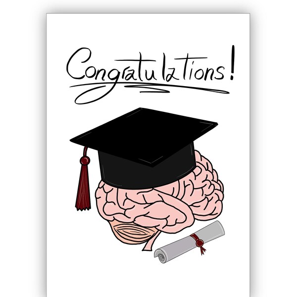 Carte félicitation baccalauréat - Etsy France