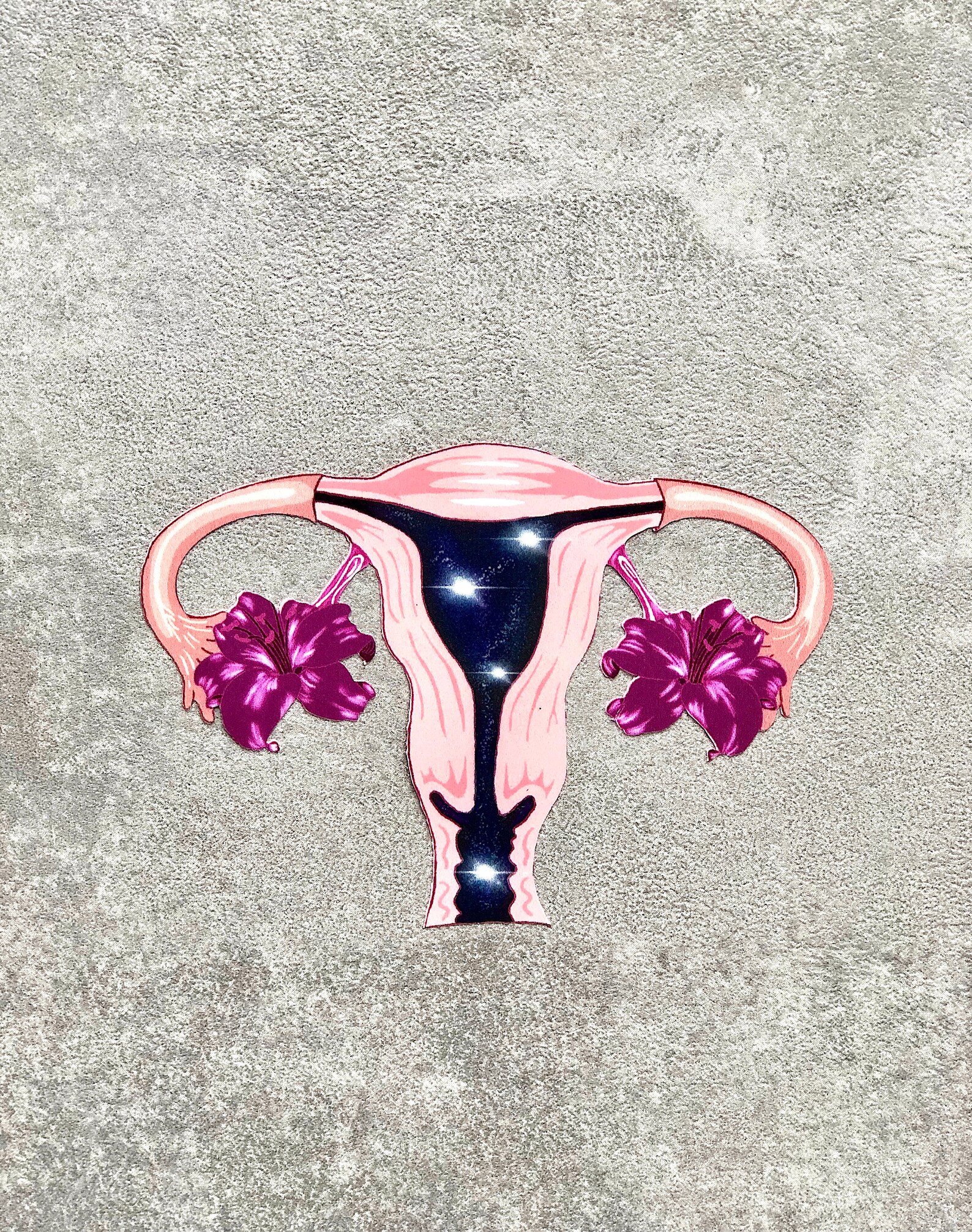 STICKER Uterus Sticker Gebärmutter-Aufkleber Gebärmutter mit | Etsy