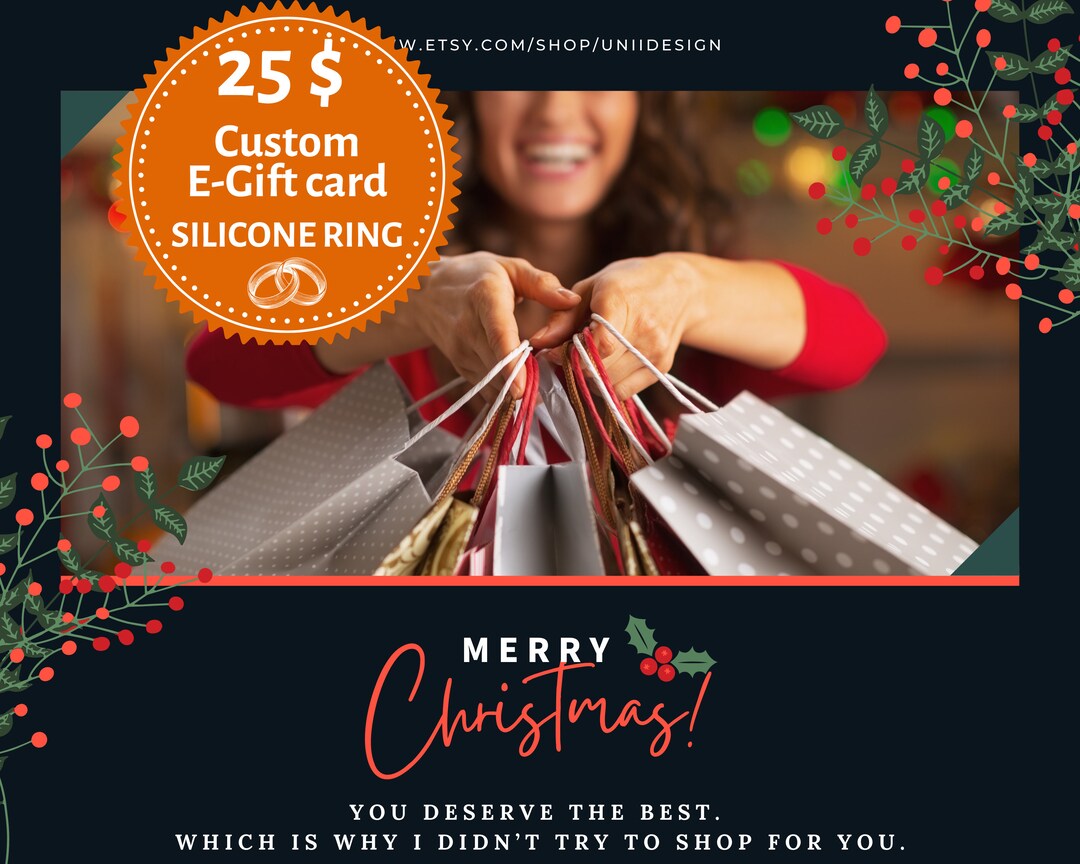 Custom Gift Card Printable Personal Gift Certificate 2 - Etsy