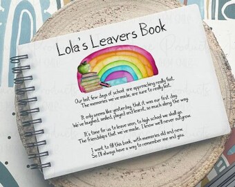 School Leavers Book Personalised Leavers Book Autograph Book Year 6 ...