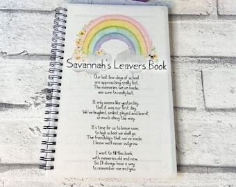 School Leavers Book Personalised Leavers Book Autograph Book Year 6 ...