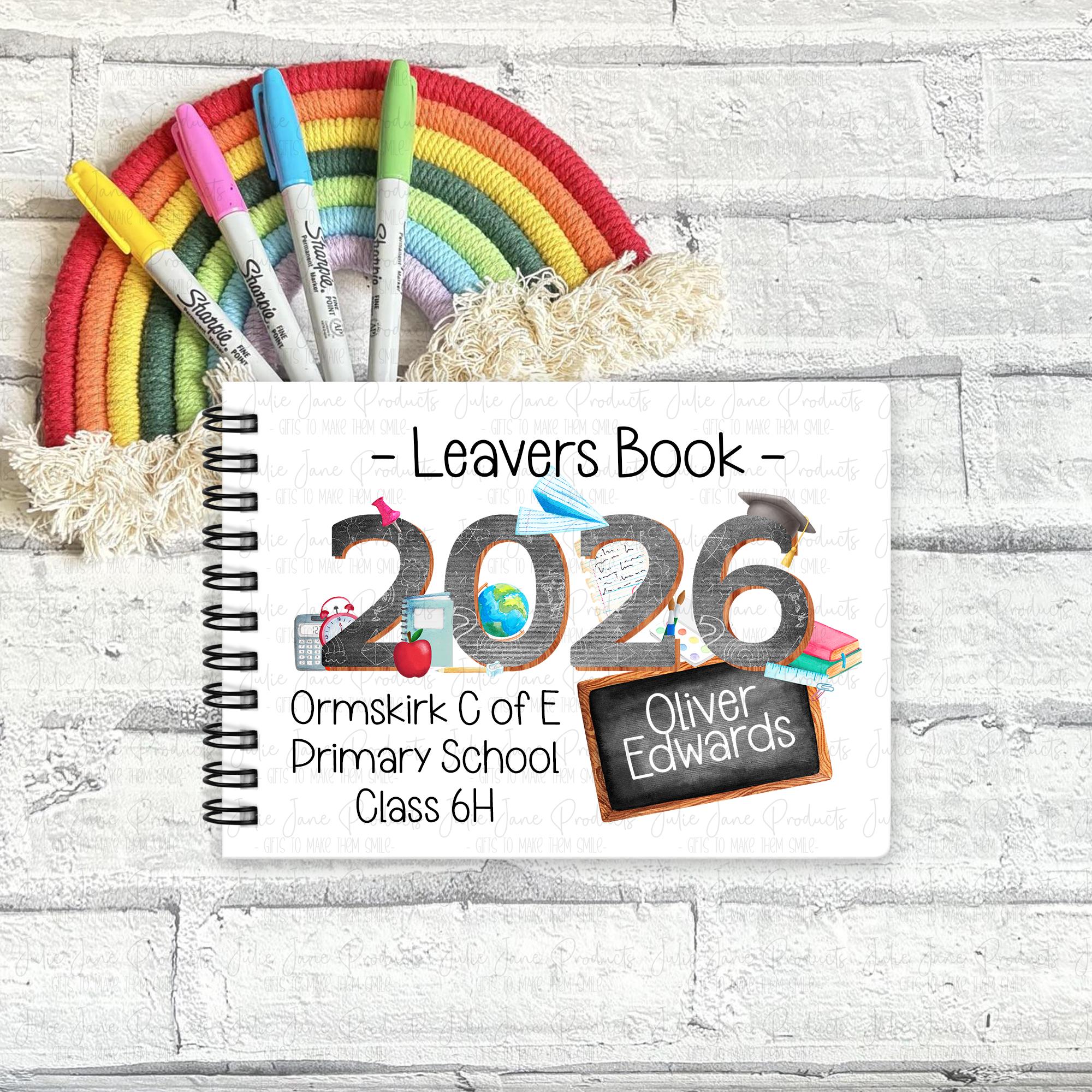 School Leavers Book | Personalised Leavers Book | Autograph Book | Year ...