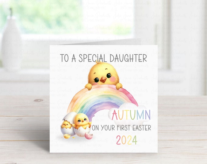Personalised Easter Card for Daughter Sister Niece Granddaughter ...