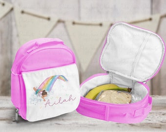 Personalised Kids Lunch Bag Custom Children's Lunch Bag Girls Back to ...