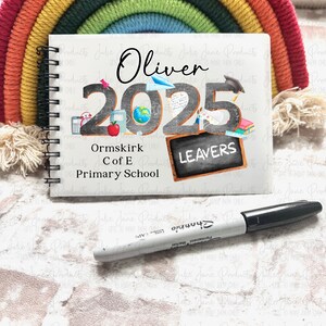 School Leavers Book | Personalised Leavers Book | Autograph Book | Year ...