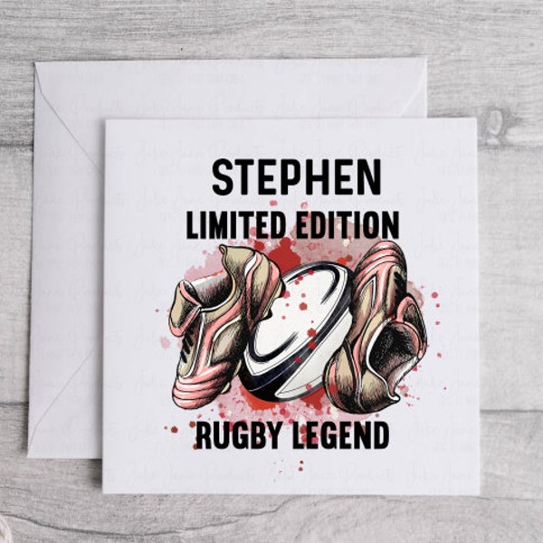 Rugby Birthday Card - Etsy Canada
