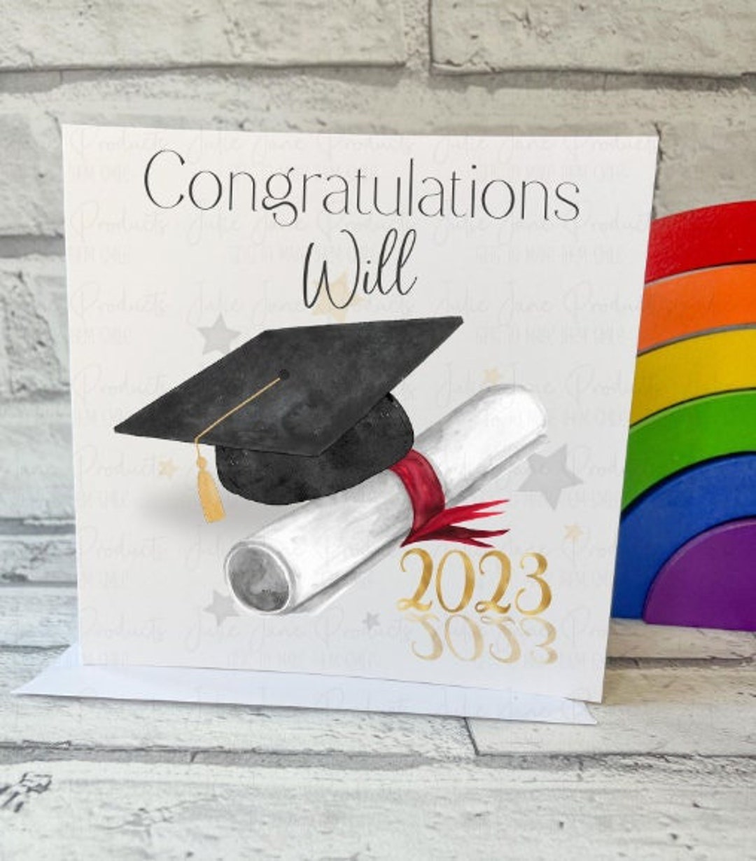 Graduation Card Class of 2023 Personalised Graduation Card ...