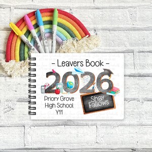 School Leavers Book | Personalised Leavers Book | Autograph Book | Year ...