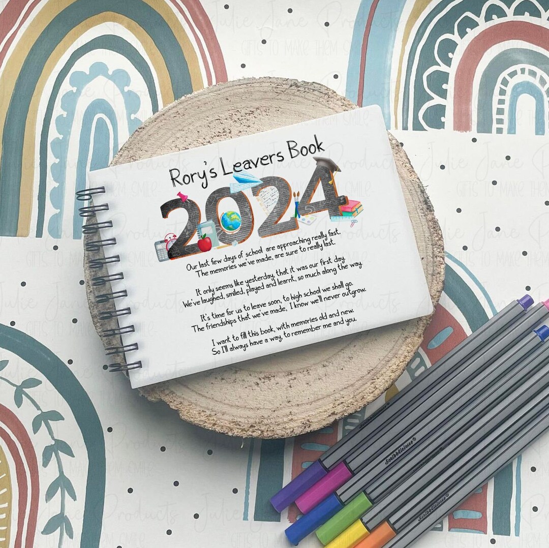 School Leavers Book Personalised Leavers Book Autograph Book Year 6 ...