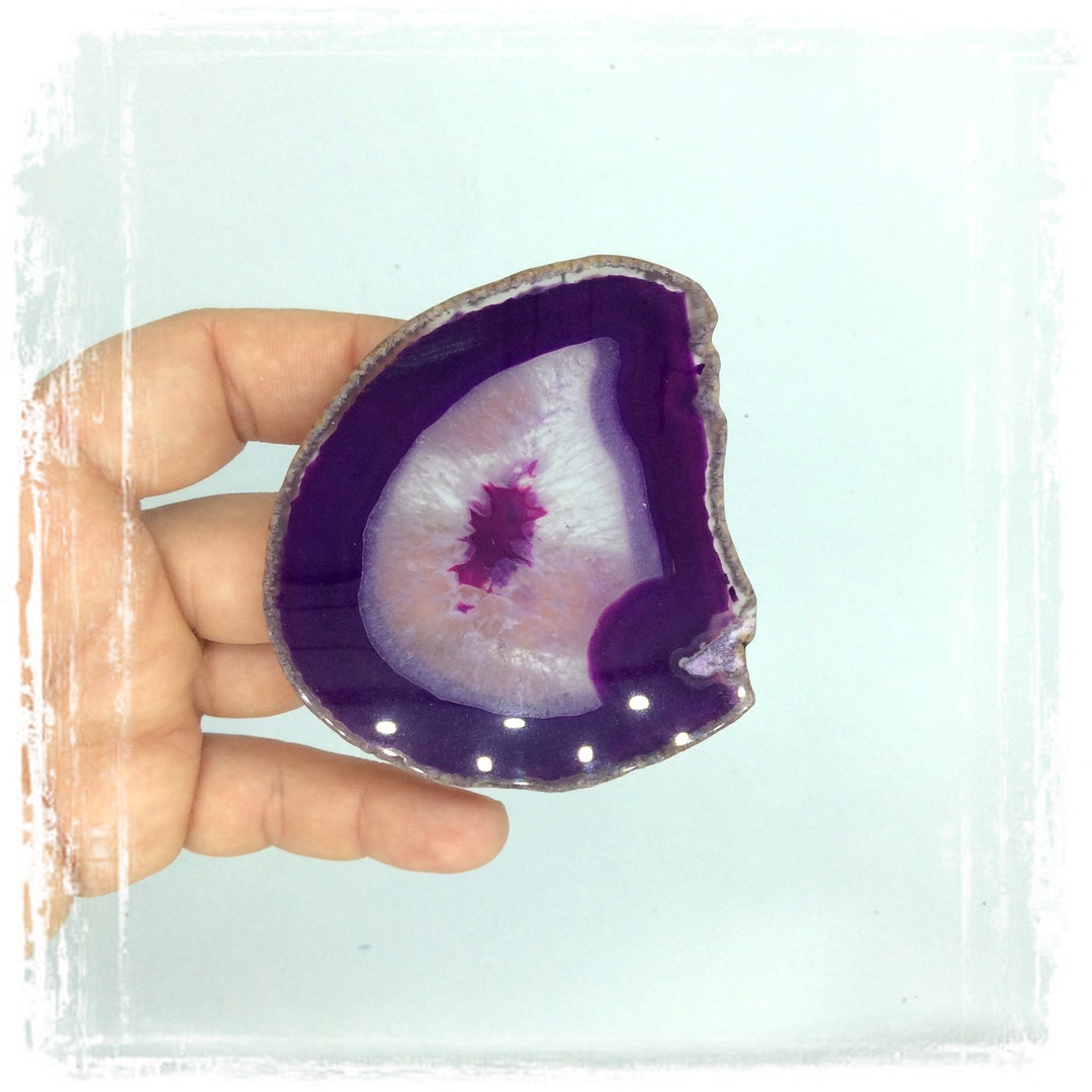 Peace Love Intuition Stress-relief Stone Natural Druzy Geode Agate ...