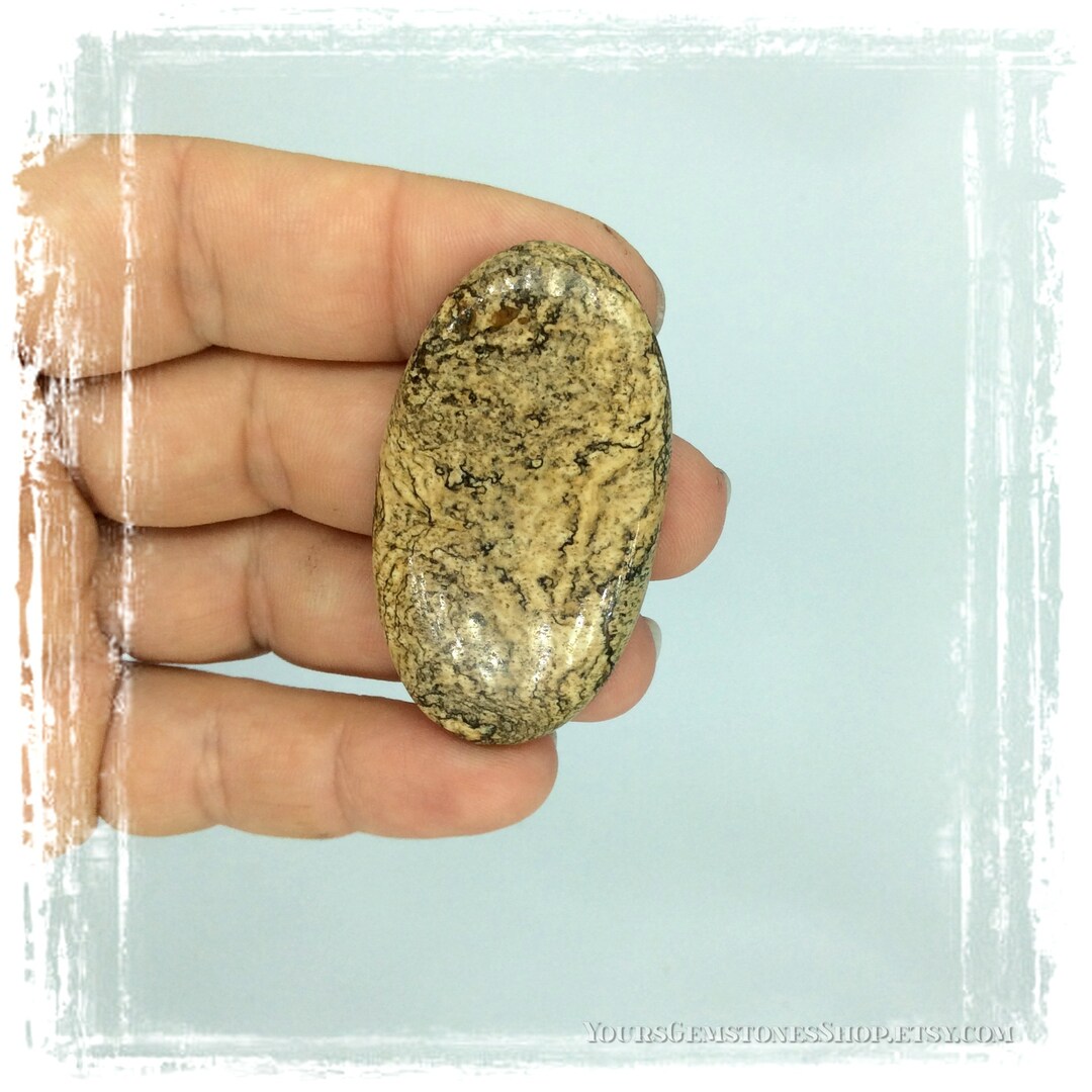 Comfort Harmony Grounding Stone Natural Picture Jasper Cabochon ...