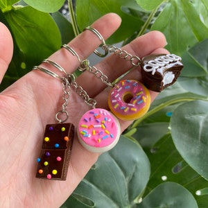 Food Themed Keychains, Handmade Gifts for Her, Funny Birthday Gift for ...