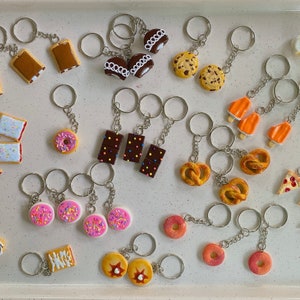Food Themed Keychains, Handmade Gifts for Her, Funny Birthday Gift for ...