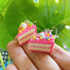 Pink Dessert Earrings, Birthday Cake Earrings, Lofthouse Sugar Cookie ...