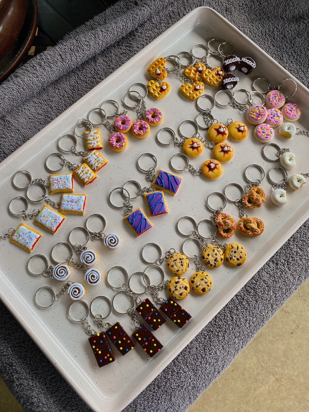 Food Themed Keychains, Handmade Gifts for Her, Funny Birthday Gift for ...