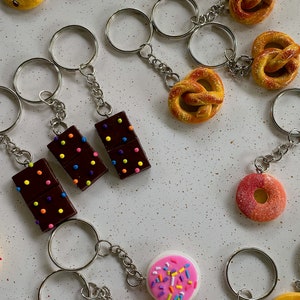 Food Themed Keychains, Handmade Gifts for Her, Funny Birthday Gift for ...