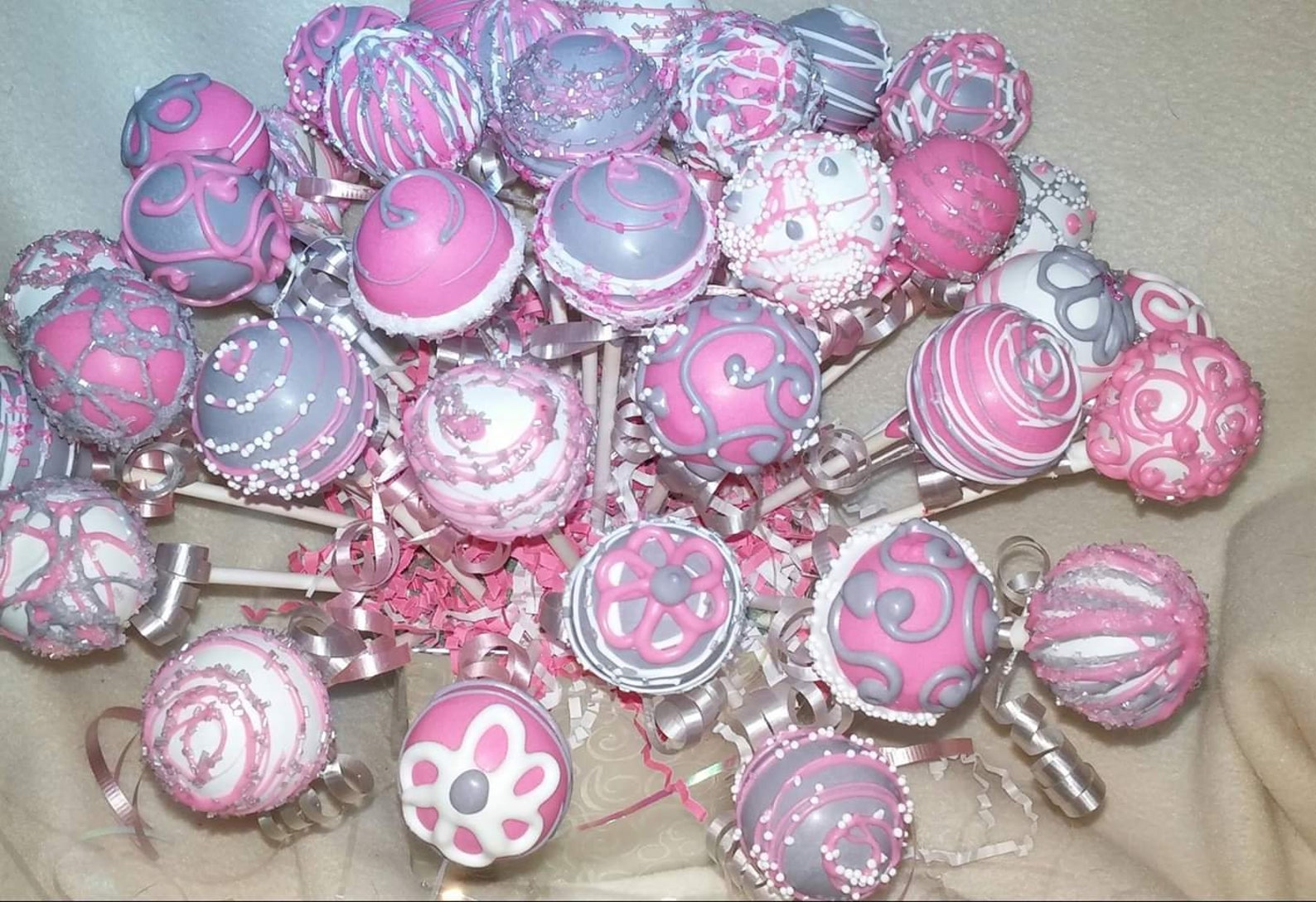 Baby Girl Cake Pops Baby Shower Dessert Girl Birthday - Etsy
