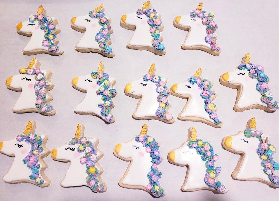 Unicorn Cookies Unicorn Theme Unicorn Parties Unicorn | Etsy