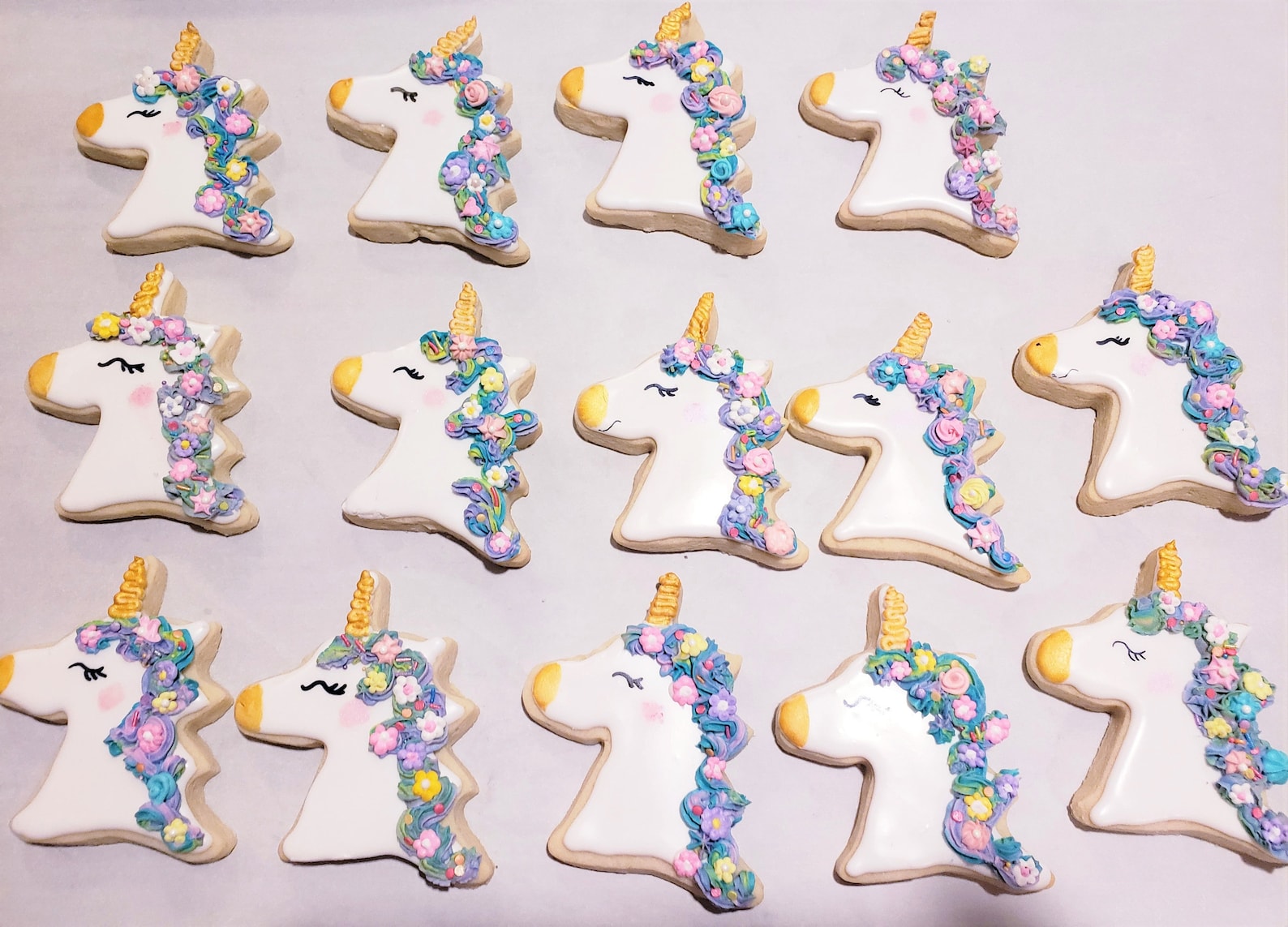 Unicorn Cookies - Unicorn Theme - Unicorn Parties - Unicorn Rainbow ...