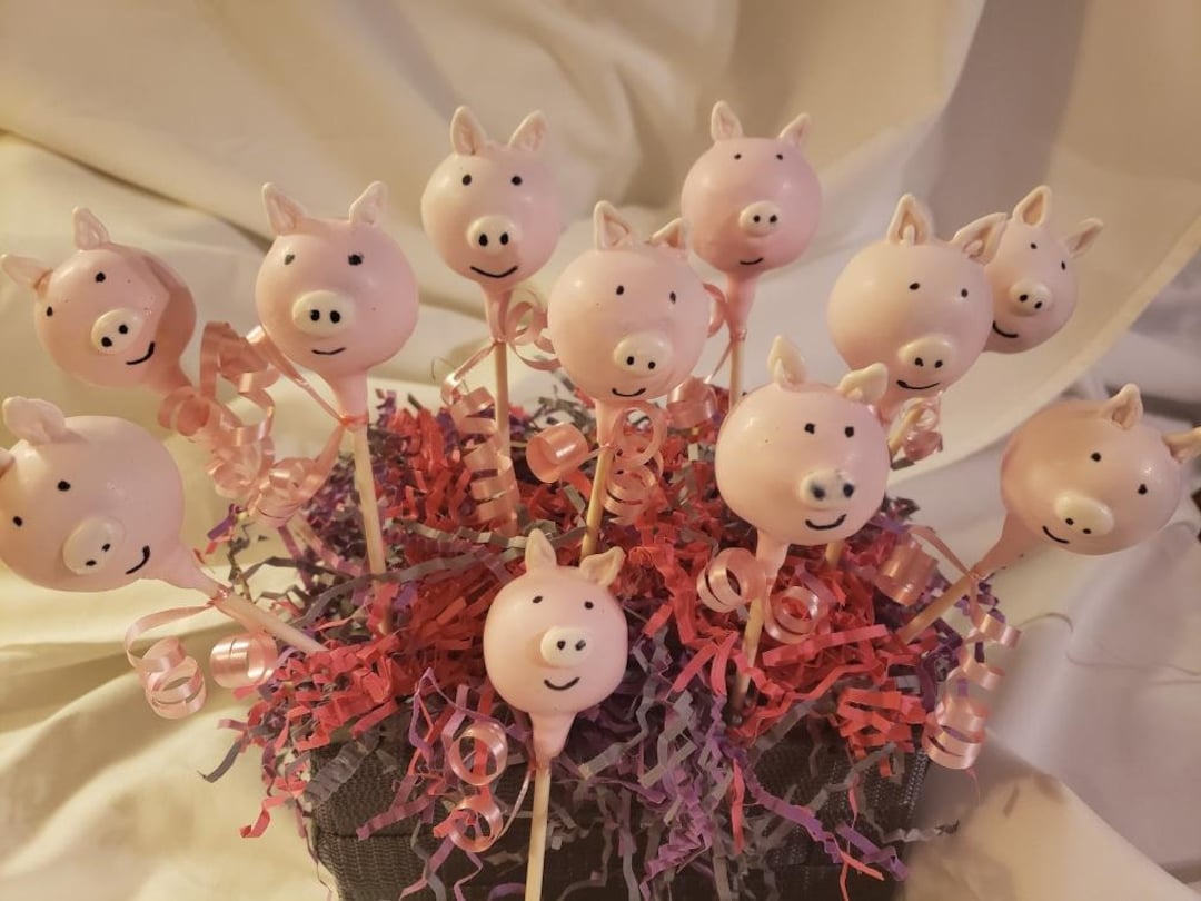 This Little Piggy Cake Pops Pig Cake Pops Piggy Cake Pops Pig Theme ...
