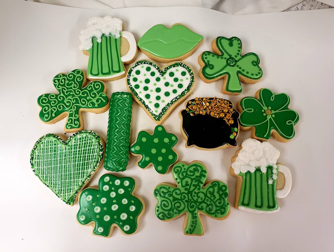 St. Patrick's Day Cookies St. Patty's Cookies Irish Cookies Luck of the ...