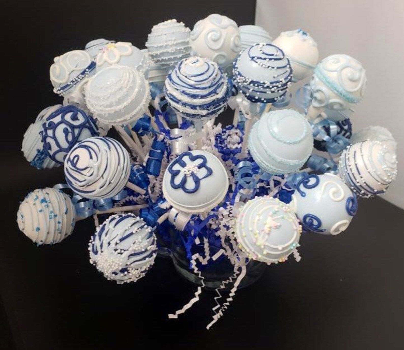 Baby Boy Cake Pops Baby Shower Dessert Boy Birthday Party - Etsy