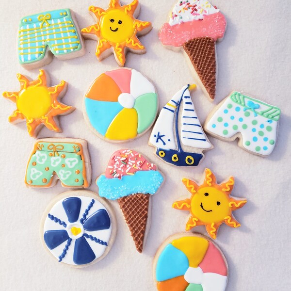 Beach Theme Cookies - Etsy