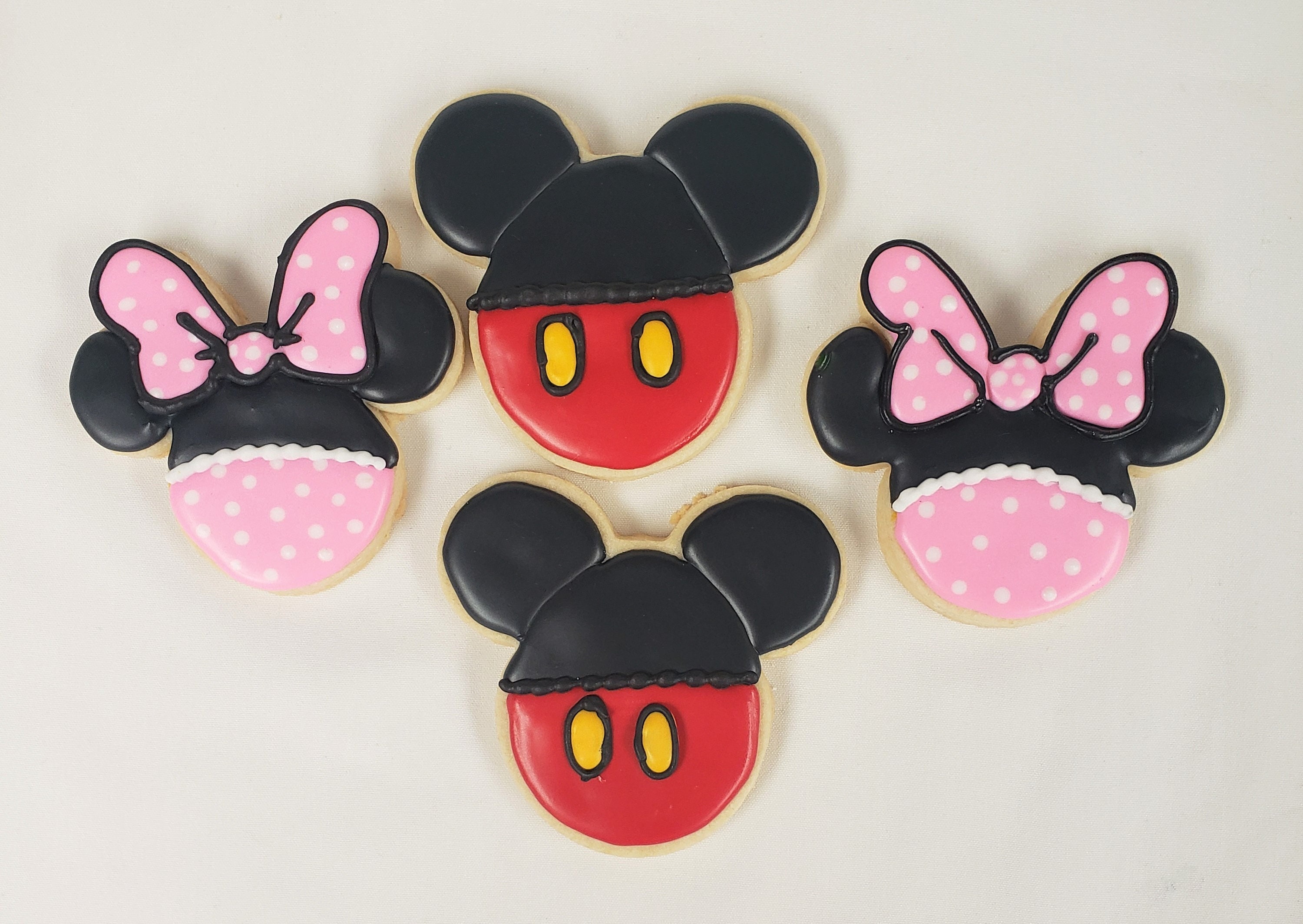 Minnie Mouse Cookies Mickey Mouse Cookies Minnie and Mickey | Etsy